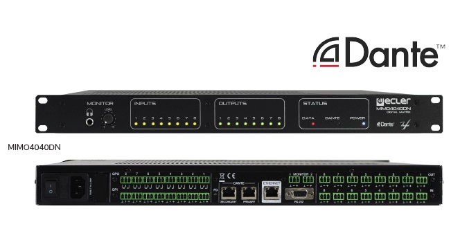 Ecler Dante Matrix new Panels :: Rtc